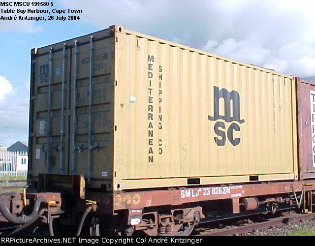 MSC 22G1 MSCU 191580 5